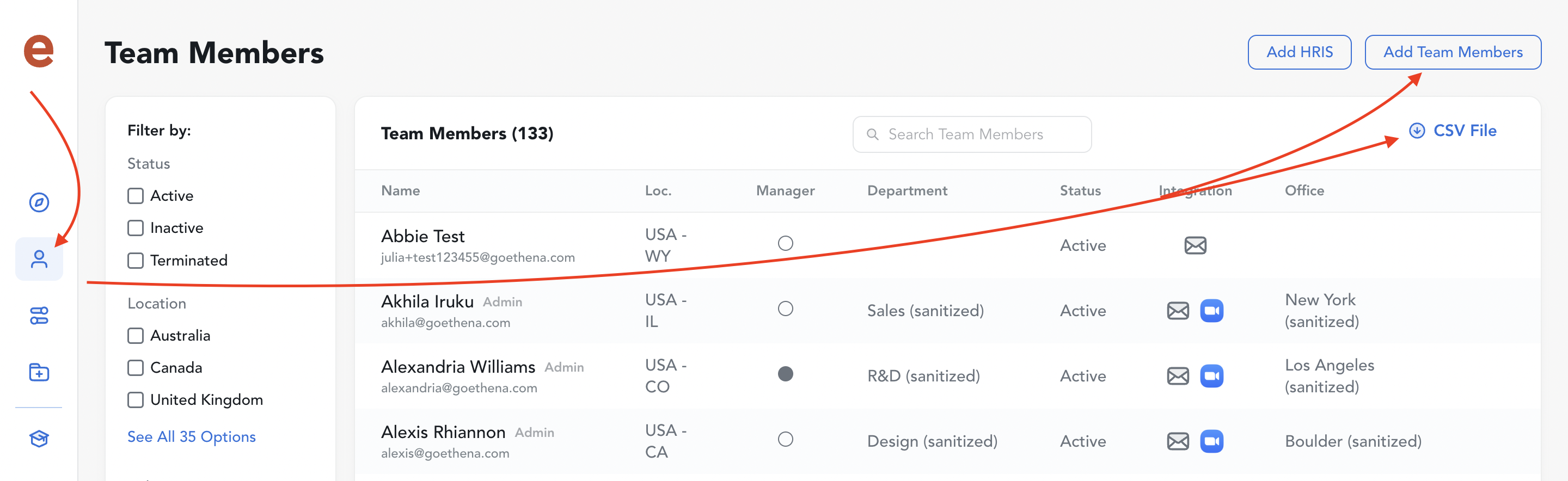 Bulk adding new team members via CSV upload – Ethena